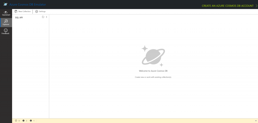 Azure Cosmos DB Emulator und ASP.NET Core WebAPI